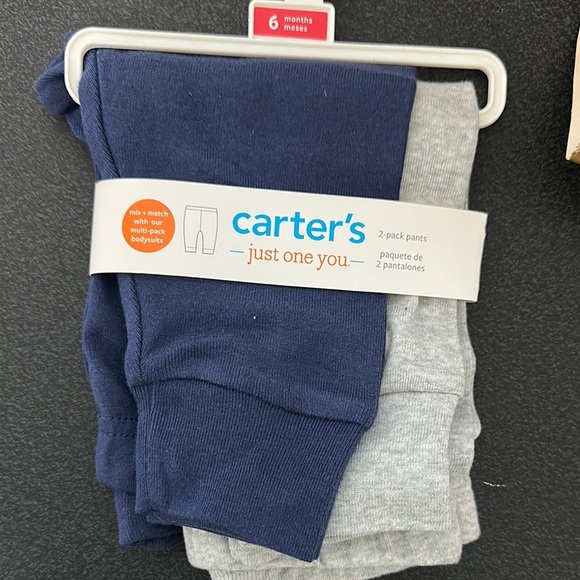 Carter's | Bottoms | Carters Baby Pants 2pack Navy And Gray | Poshmark